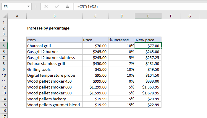 How To Calculate How Much Percentage Increase In Excel Haiper
